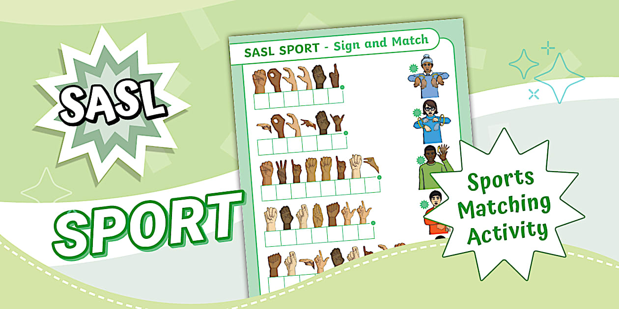 FP - SASL - Match A Sport - Activity Sheet (CAPS Aligned)