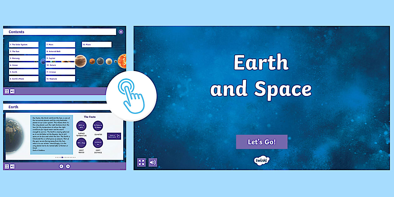 Interactive Earth and Space eBook | Twinkl Go! - Twinkl