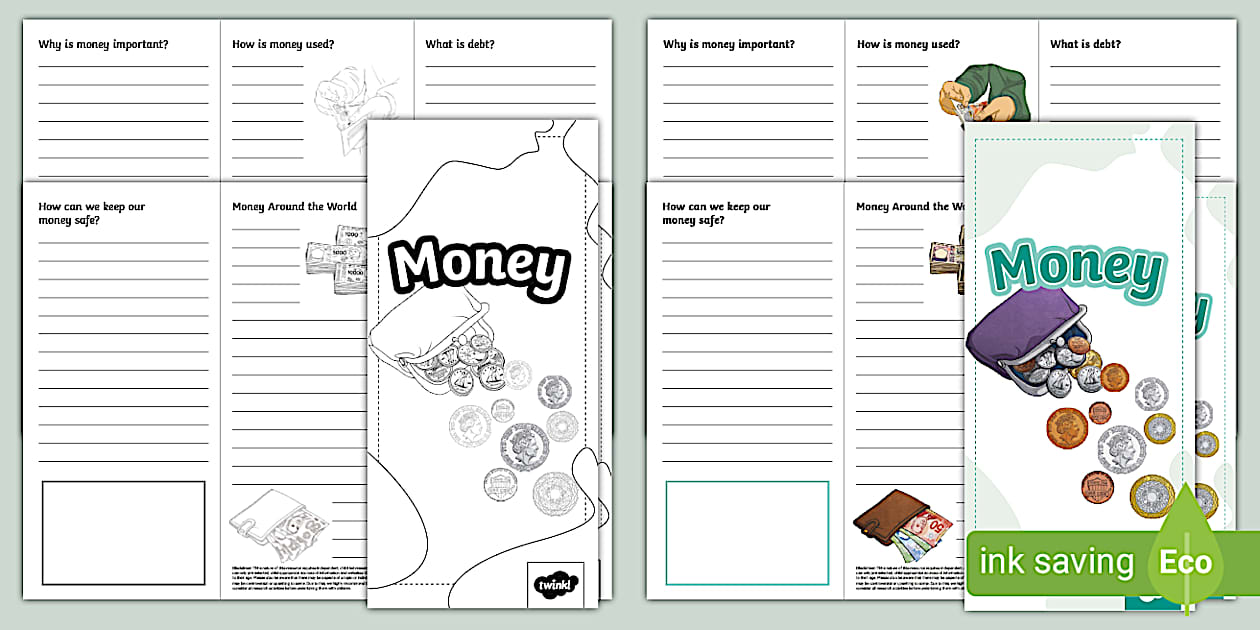 Money Leaflet Template (teacher made) - Twinkl