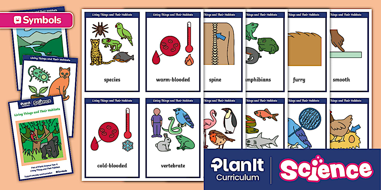 Twinkl Symbols: Living Things and Their Habitats: Flashcards
