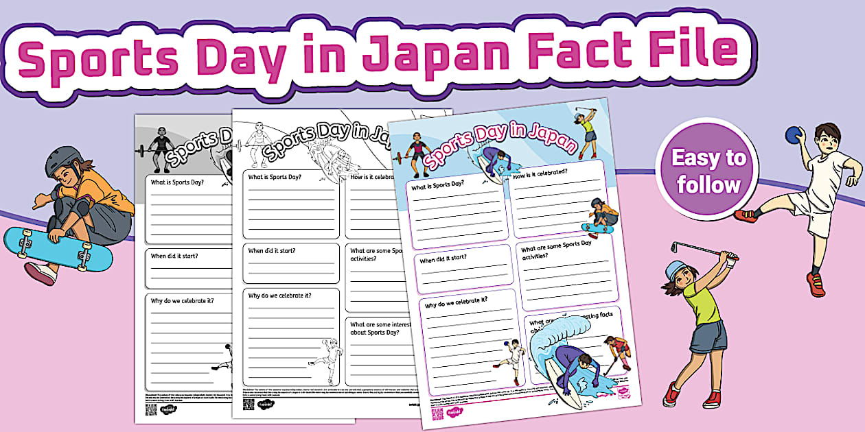 Sports Day in Japan Fact File Template