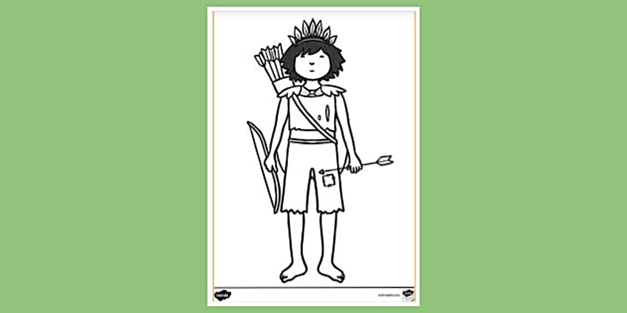 Tootles Lost Boy Colouring Sheet | Colouring Sheets - Twinkl