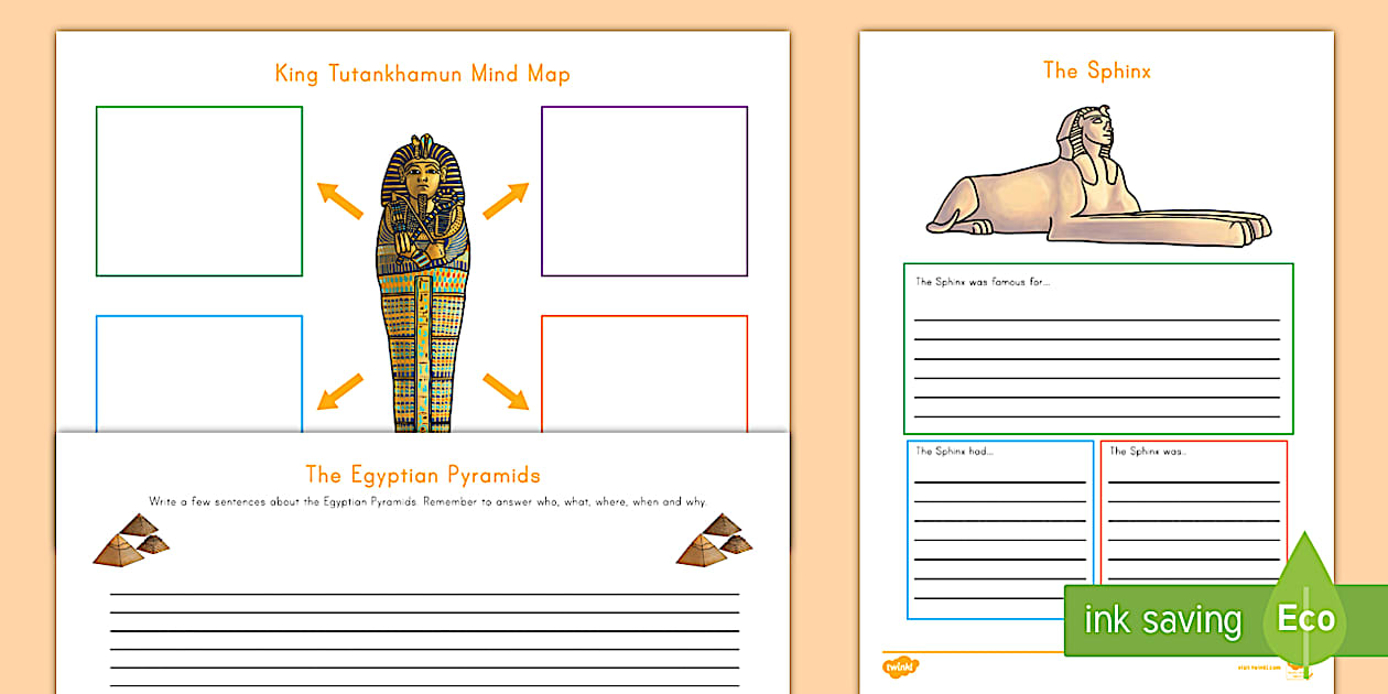 Black and White Ancient Egypt Graphic Organizers Pack
