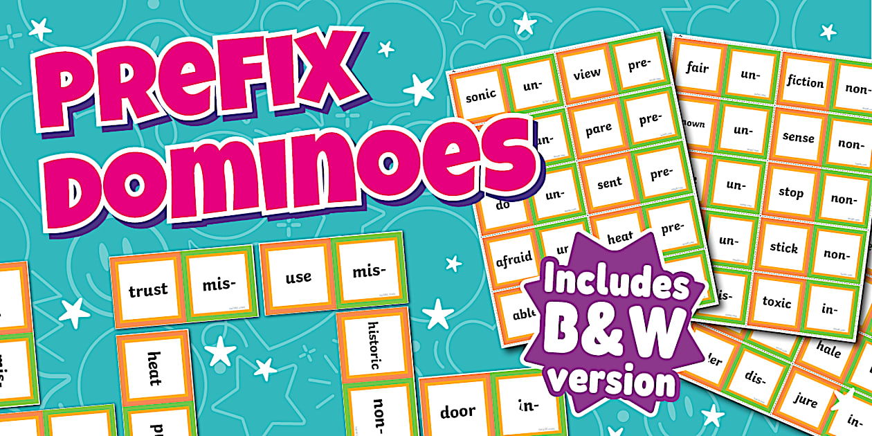 Prefix Dominoes Game ∣ 3-4 Literacy ∣ Twinkl Australia