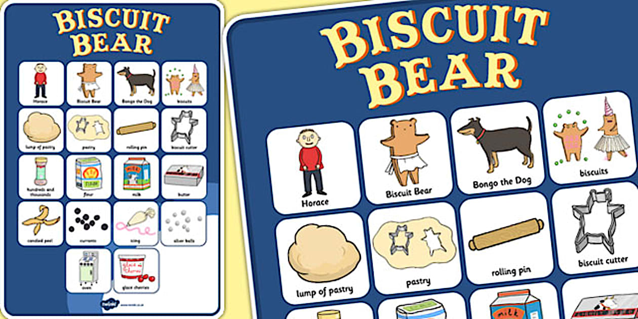 Vocabulary Poster to Support Teaching on Biscuit Bear