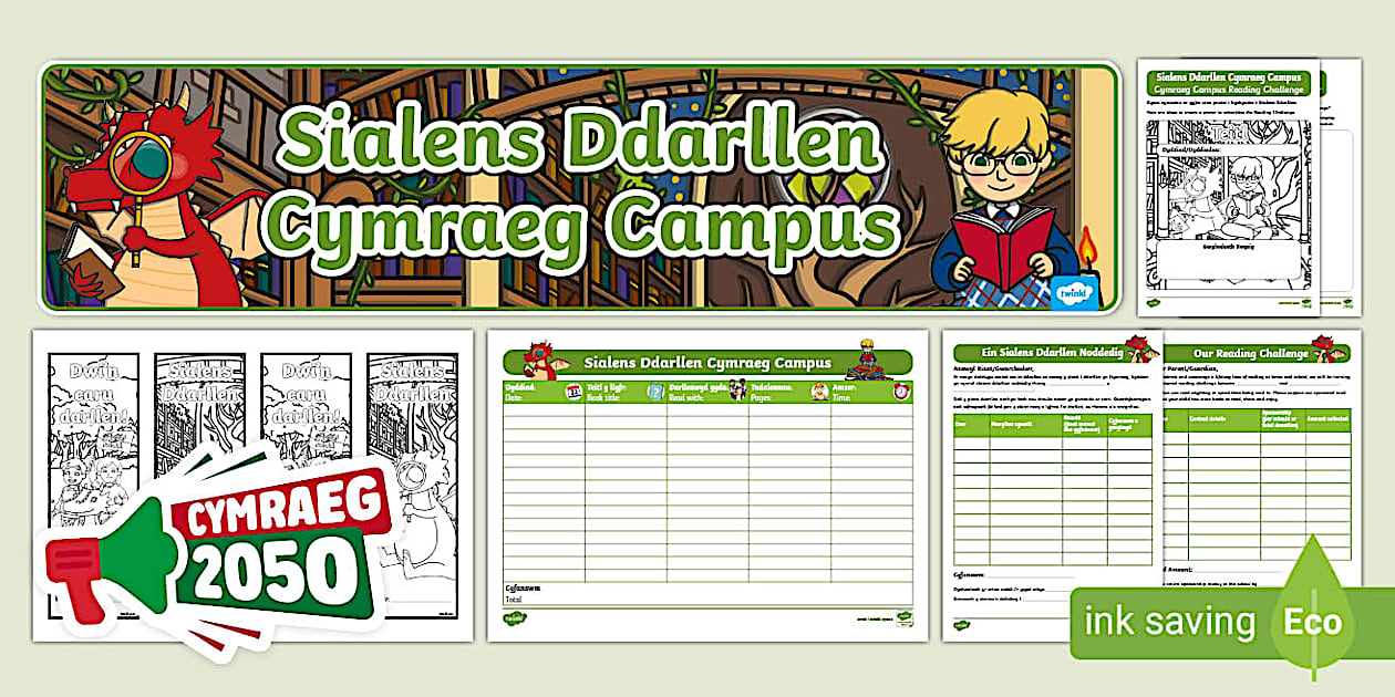 Cymraeg Campus: Pecyn Adnoddau Sialens Ddarllen / Reading Challenge ...