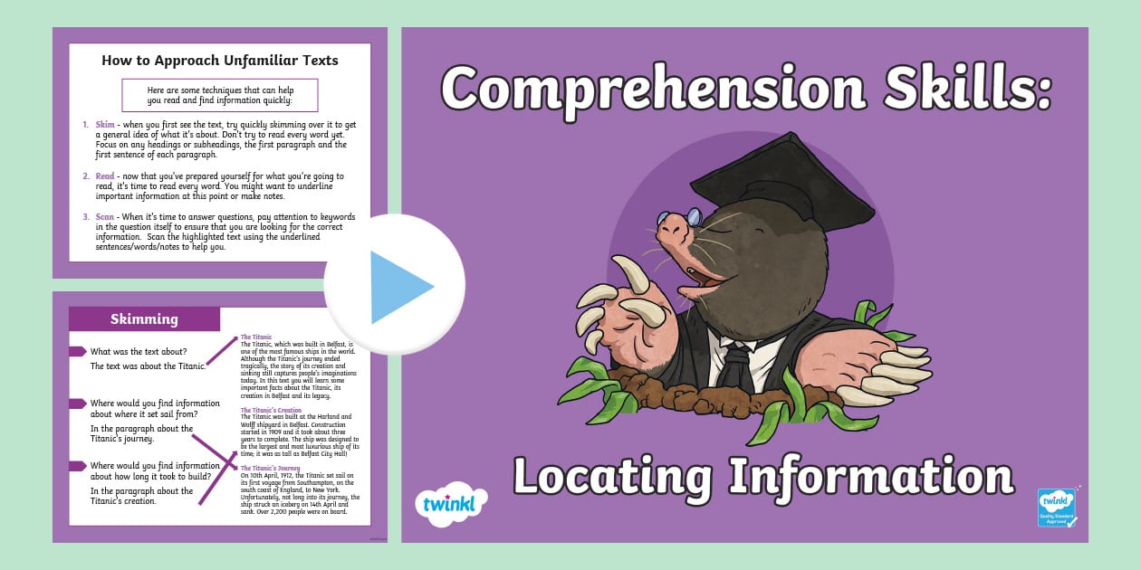 Locating Information PowerPoint (teacher made) - Twinkl