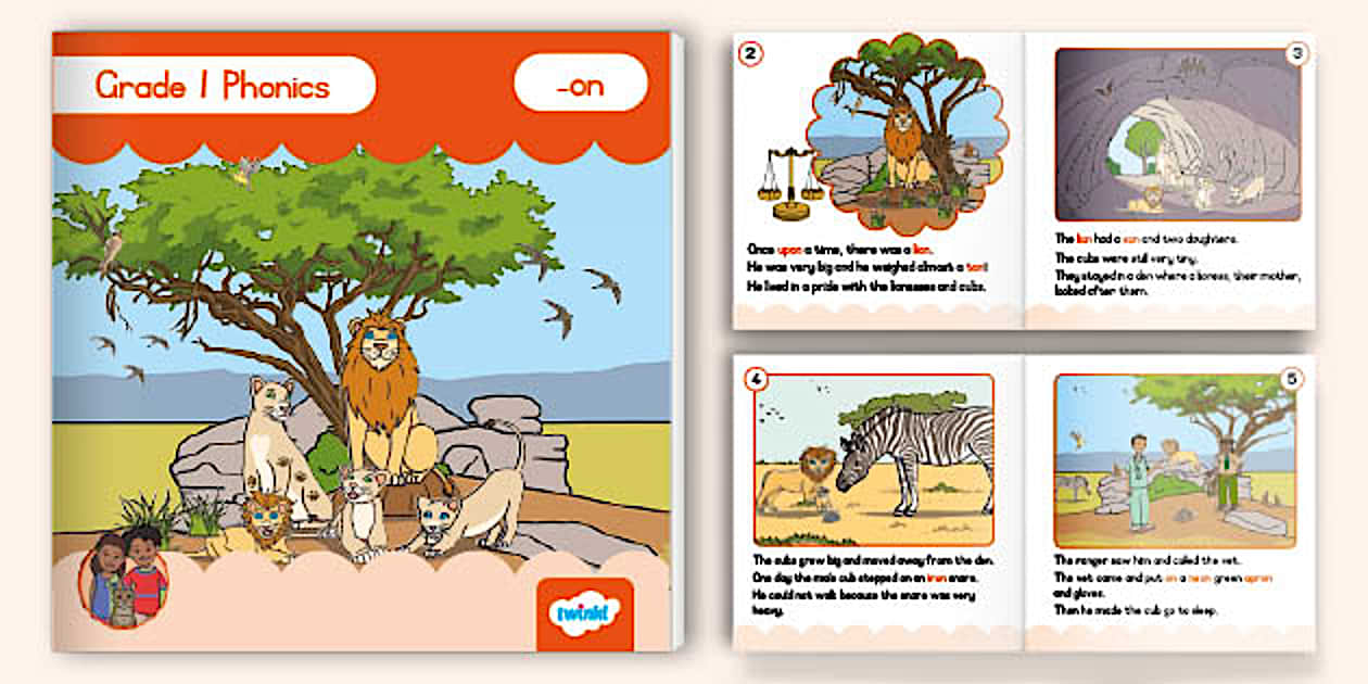 Grade 1 Phonics eBook: -on