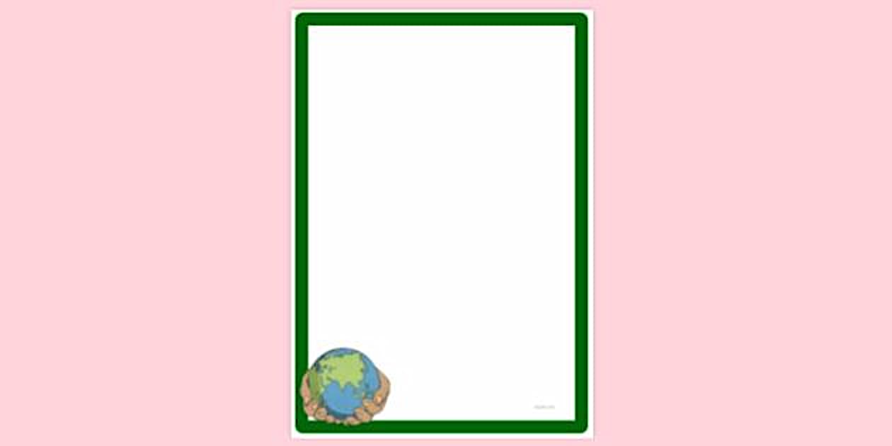 Editable World Earth Page Border (professor feito) - Twinkl