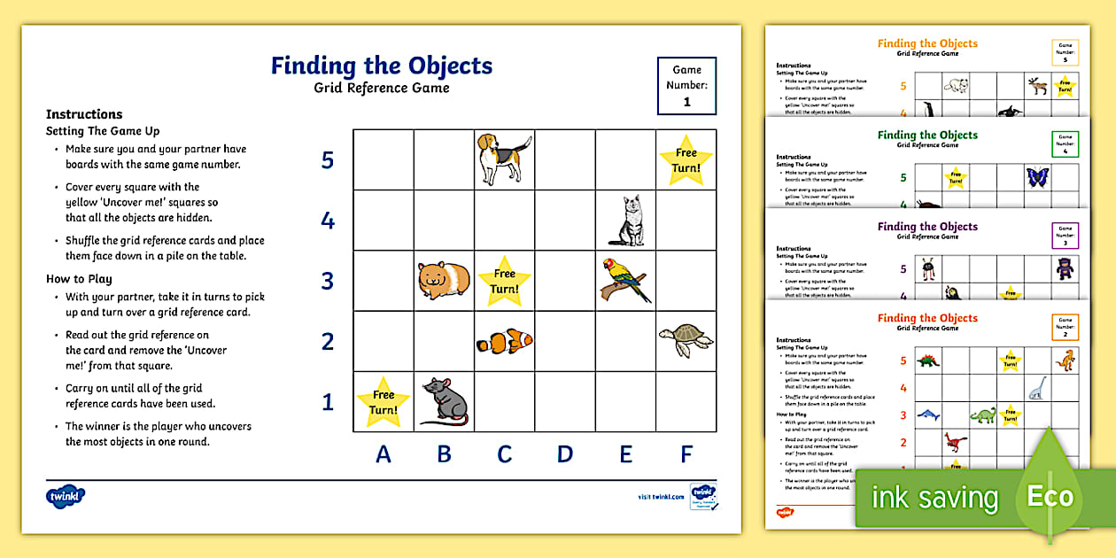 KS2 Grid Reference Games (teacher made) - Twinkl