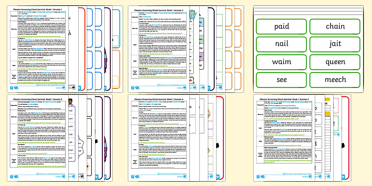 FREE! - Phonics Survival: Intervention Booster Pack - Twinkl