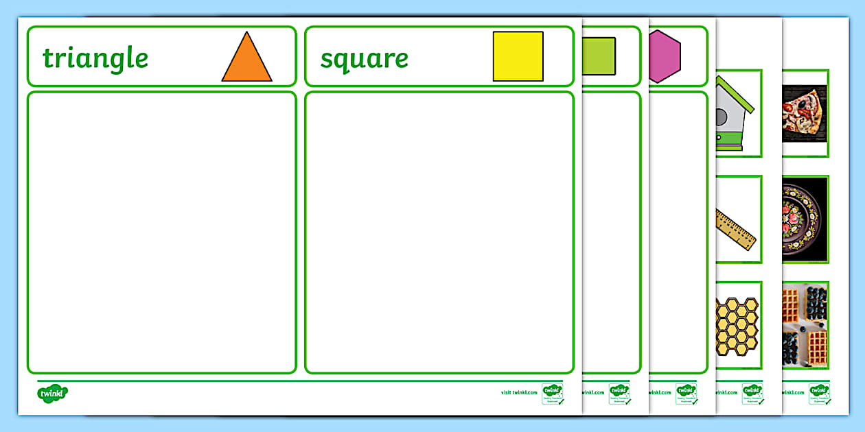 2D Shape Sorting Activity - Early Maths Resource - Twinkl
