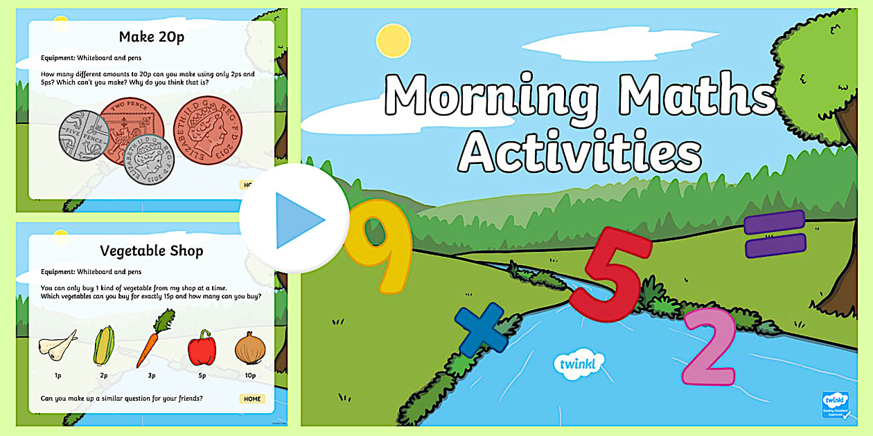 Morning Maths Activities PowerPoint (teacher made) - Twinkl