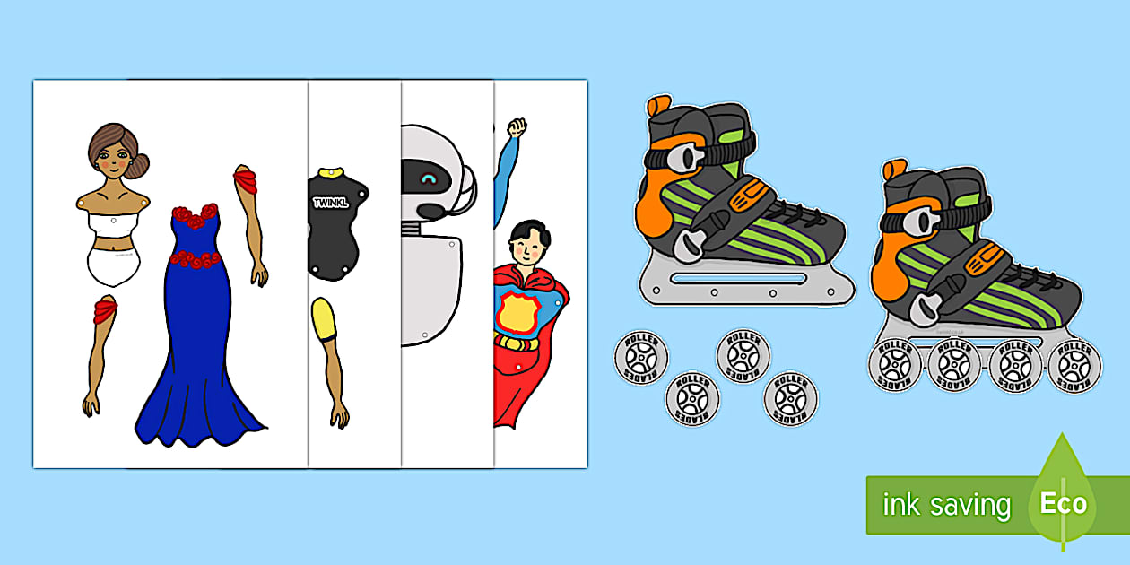 Black and White Toy Split Pins (teacher made) - Twinkl