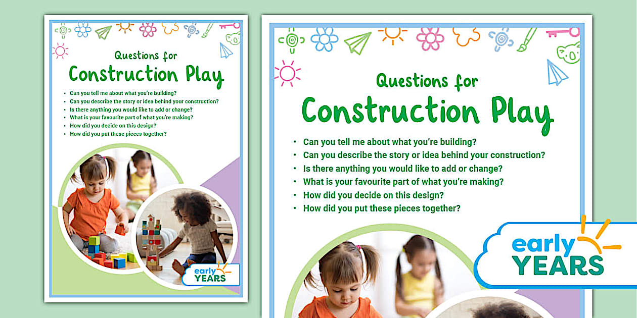 Open-Ended Questions for Construction Play in the Early Years