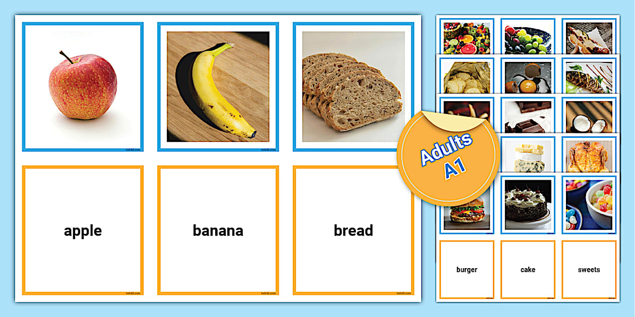 ESL Food and Drink Matching Cards [Adults, A1] - Twinkl