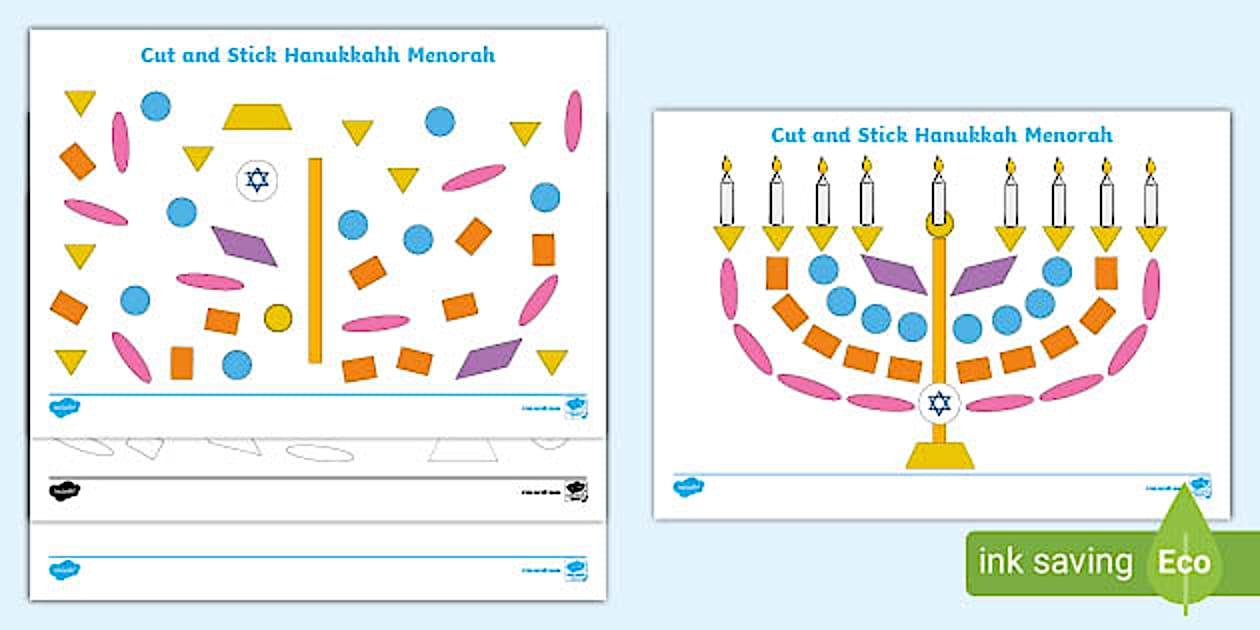 Menorah Craft Activity - Twinkl