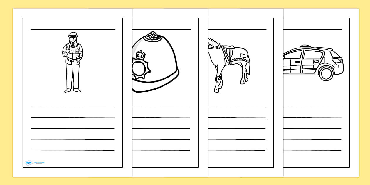 Editable Police Writing Frames (teacher made) - Twinkl