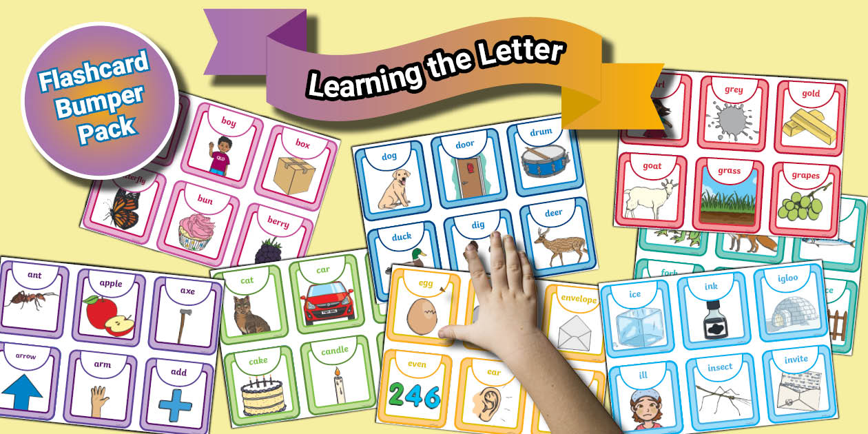 Learning the Letter Flashcard Bumper Pack