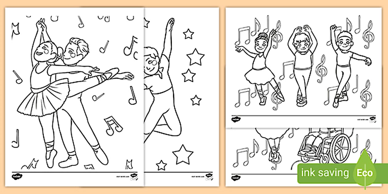 Printable Ballet Colouring Pages Pack - Twinkl CA - Twinkl