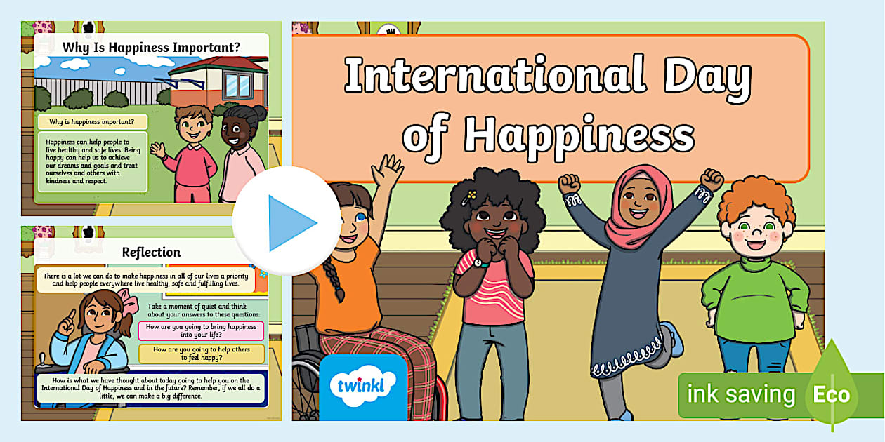 International Day of Happiness KS1 PowerPoint | Twinkl