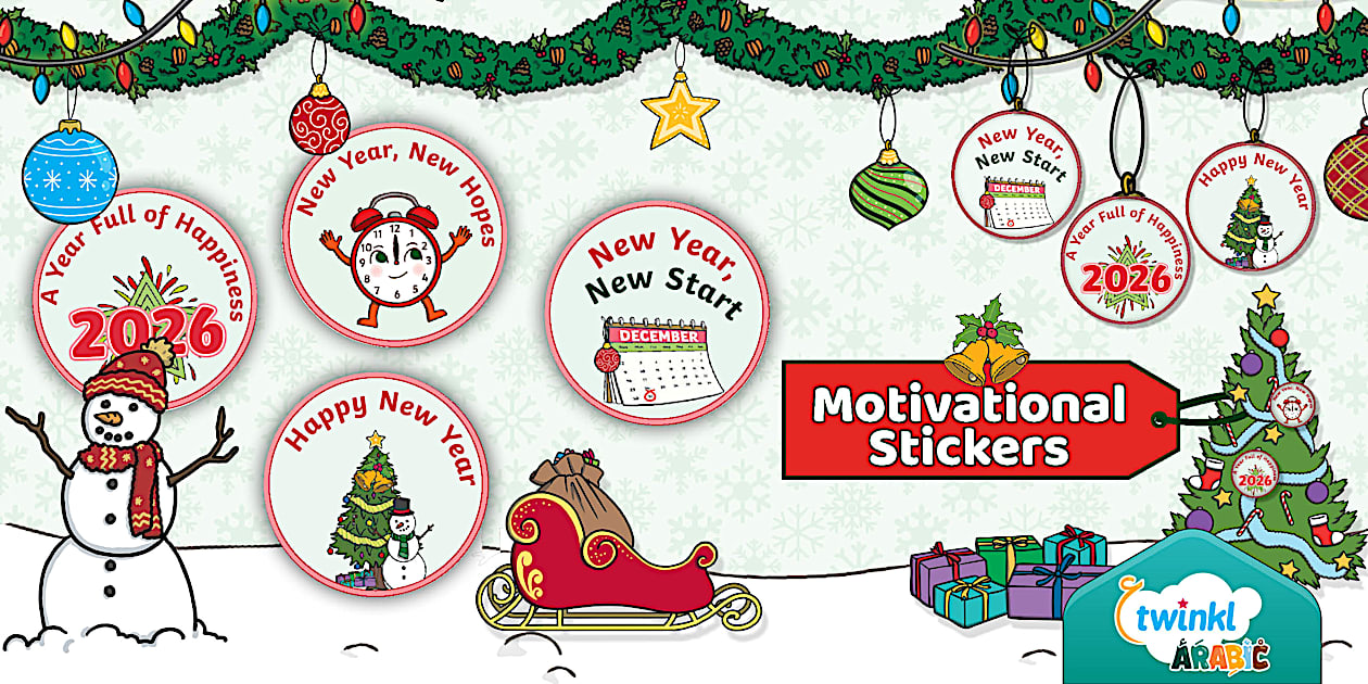 Motivational Stickers for the New Year