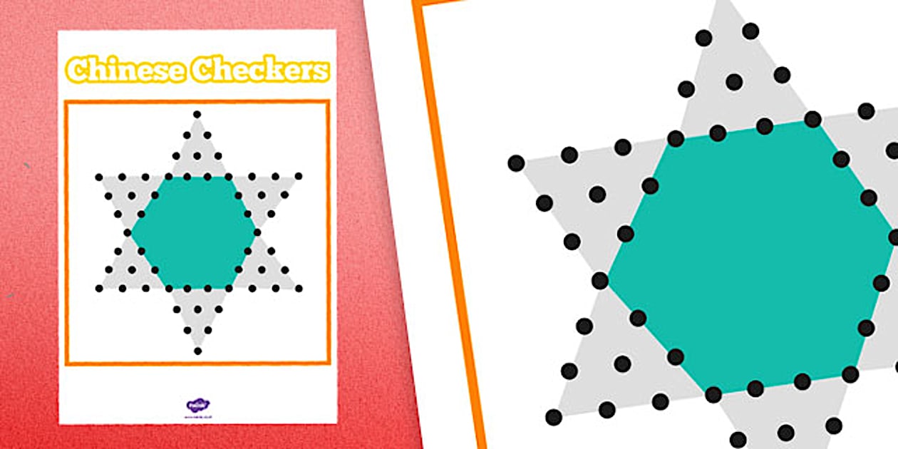 Printable Chinese Checkers (Teacher-Made) - Twinkl