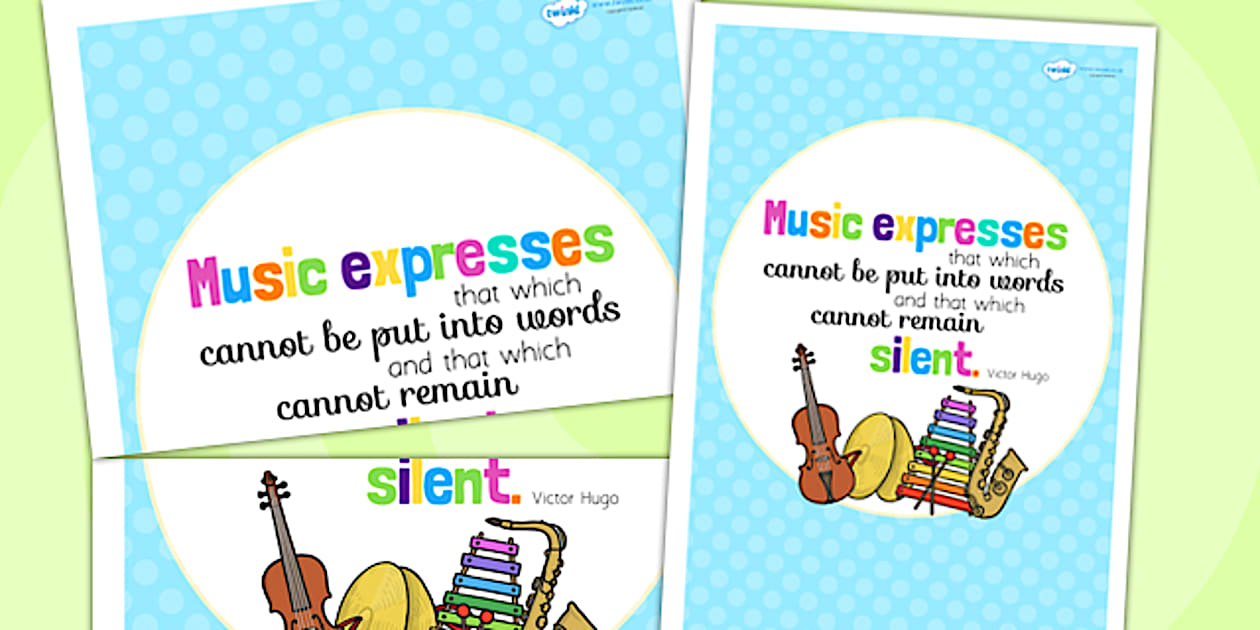 👉 Music Expresses Motivational Poster (teacher made)