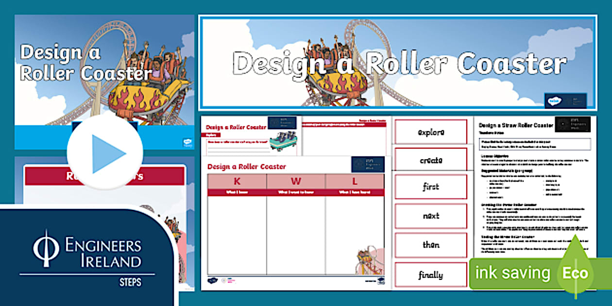 FREE! - Design a Roller Coaster Resource Pack (teacher made)