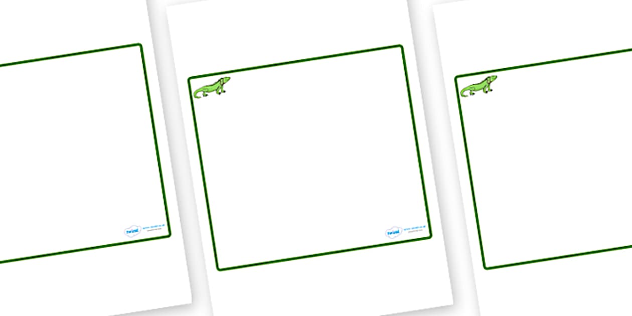 Iguana Themed Editable Classroom Area Display Sign - Twinkl