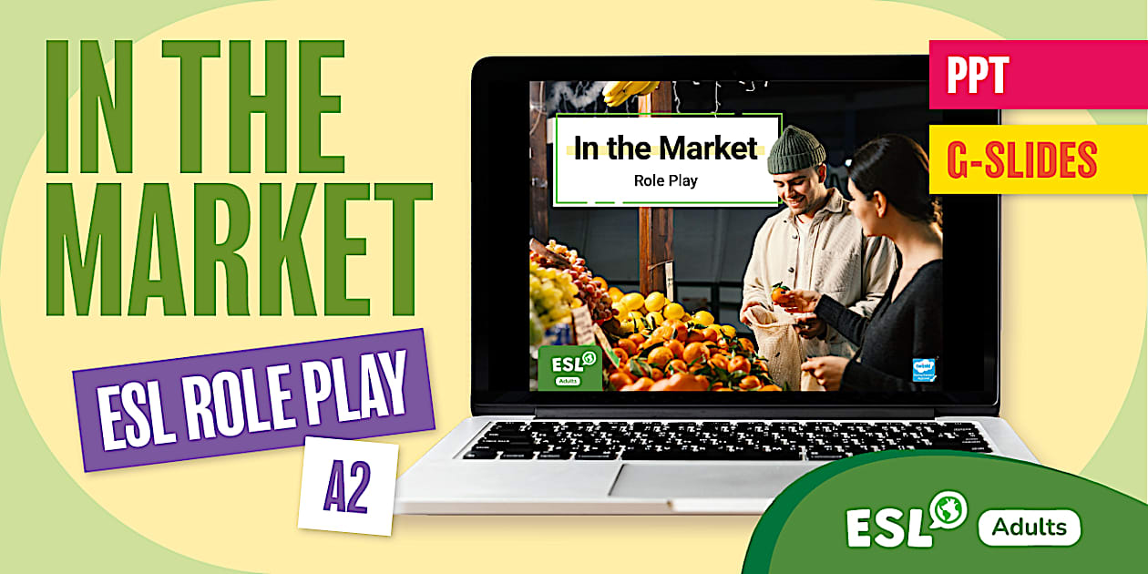 ESL In the Market Role Play [Adults, A2]