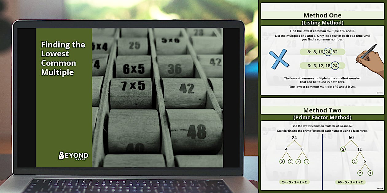 Finding The Lowest Common Multiple Presentation Twinkl