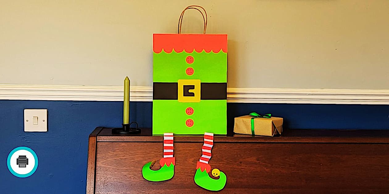 Elf Gift Bag | Christmas Crafts