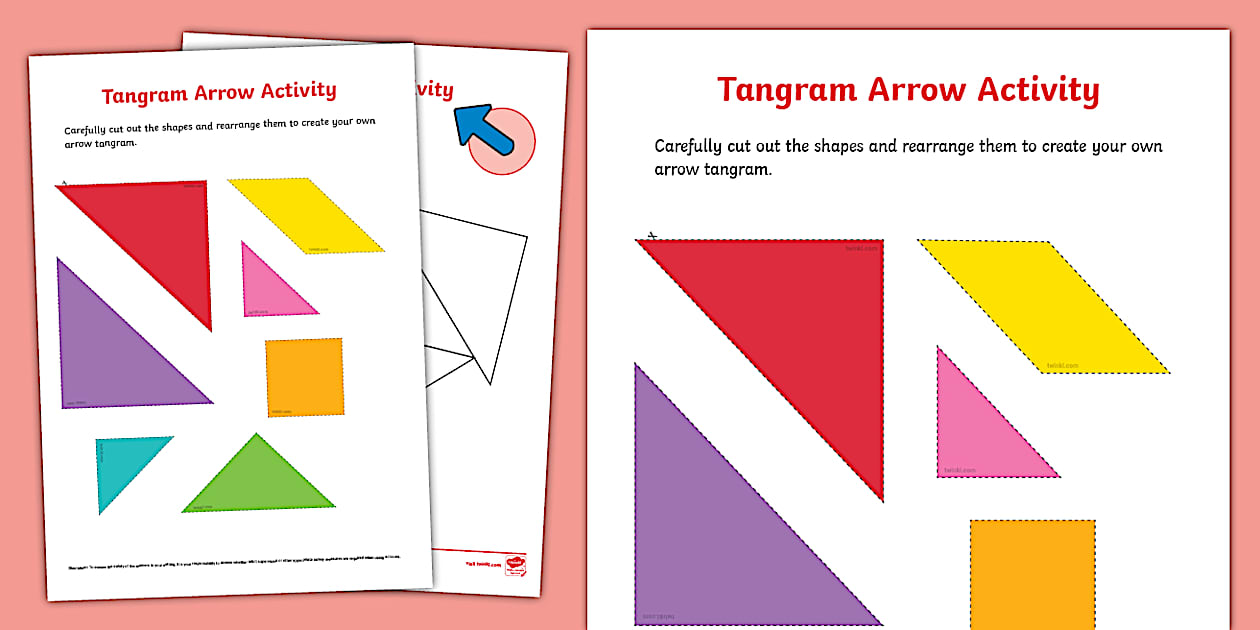 👉 Arrow Tangram Puzzle Activity (Teacher-Made) - Twinkl