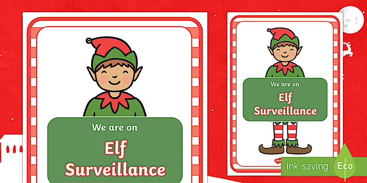 Elf Surveillance Display Poster - Twinkl