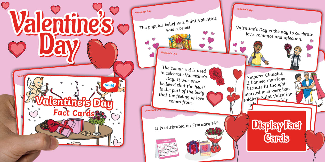 Valentine's Day Display Fact Cards