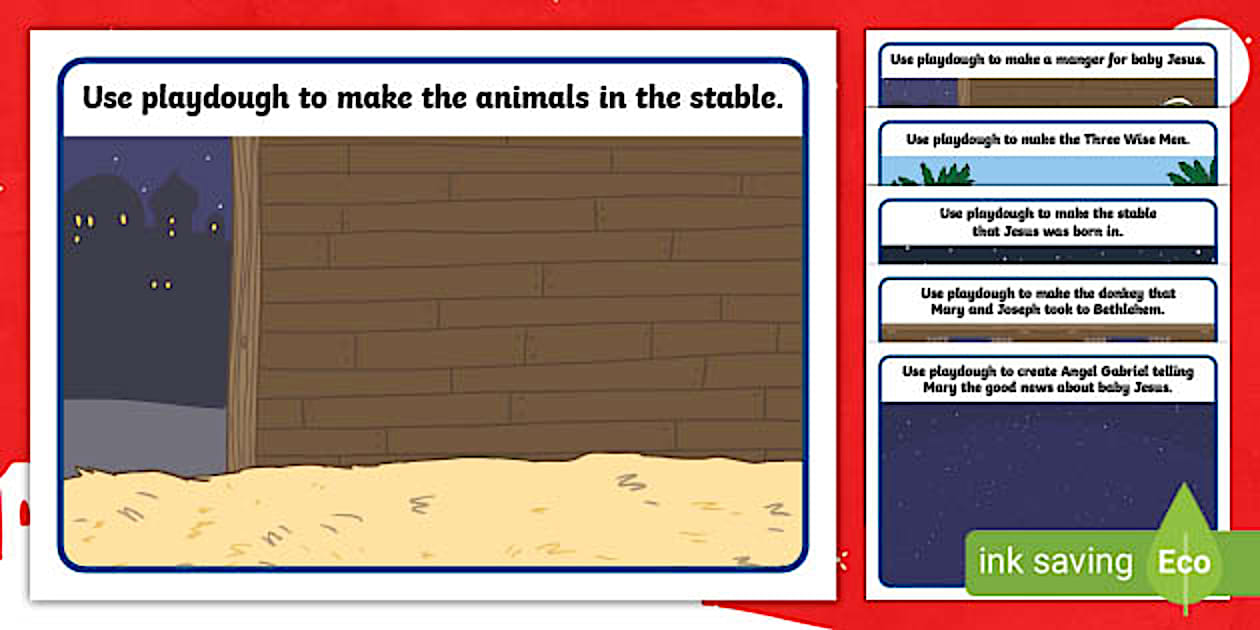 Advent Modelling Dough Mats (teacher made) - Twinkl