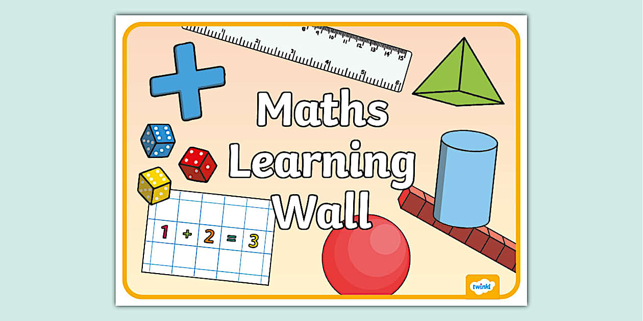 Maths Learning Wall Display Image - Twinkl