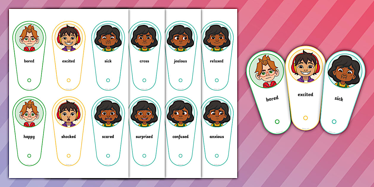 Feelings and Emotions Fan (creat de profesori) - Twinkl