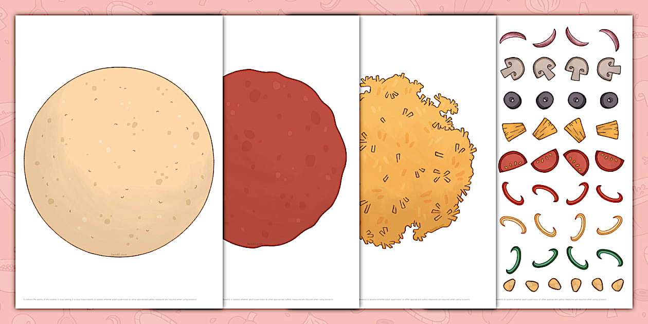 Make a Pizza Role-Play Cut-Outs