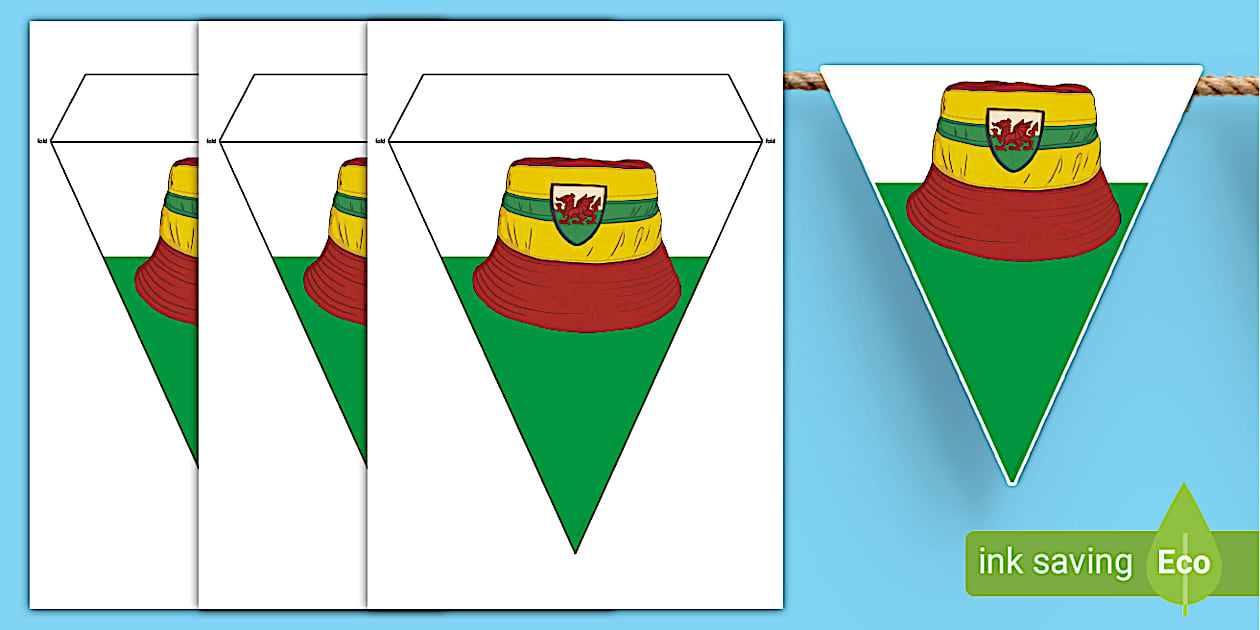 Bucket Hat Banners /Baneri Bach Het Fwced (Teacher-Made)