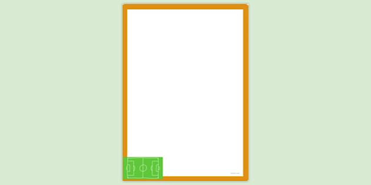 Football Stadium Page Border | Page Borders | Twinkl