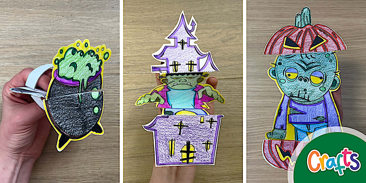Halloween Surprise Hand Puppets (Teacher-Made) - Twinkl