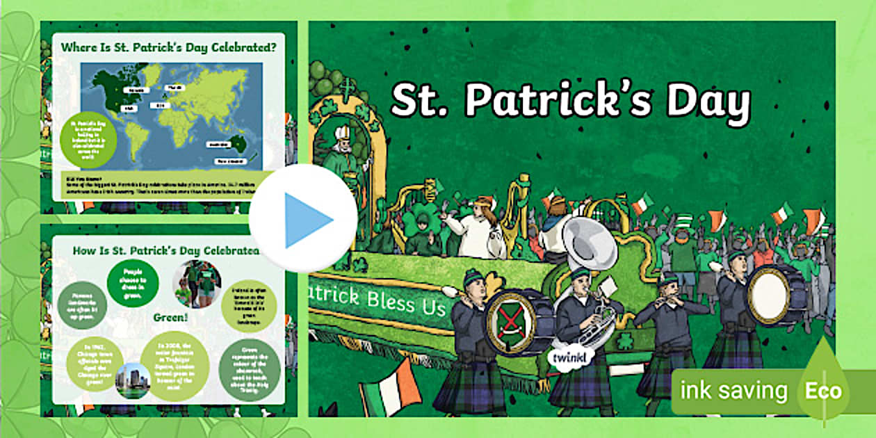 St. Patrick's Day Informational PowerPoint - Twinkl