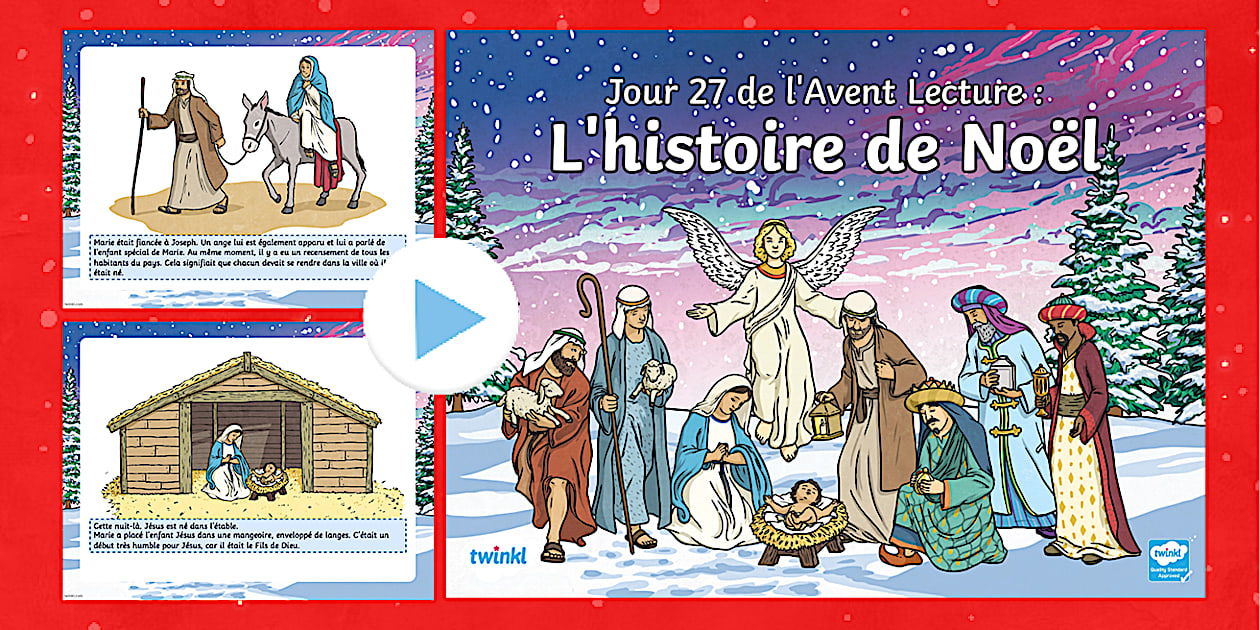 Histoire de Noël à lire pour enfants (teacher made)