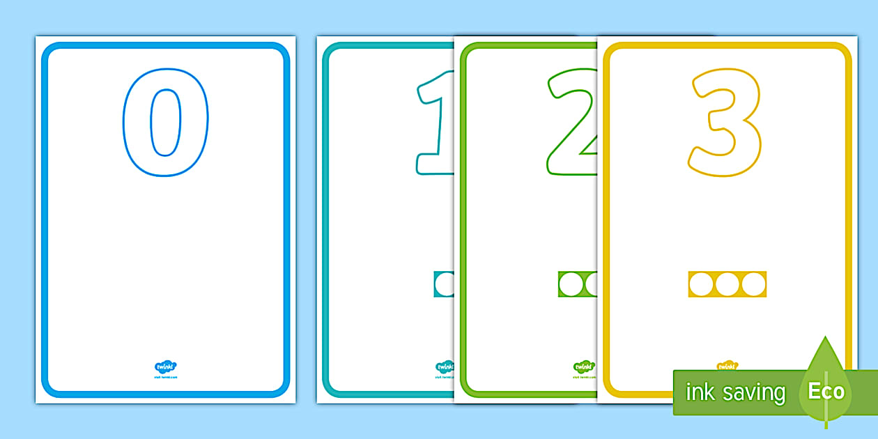 Numbers With Number Shapes 0-50 Display (teacher made)