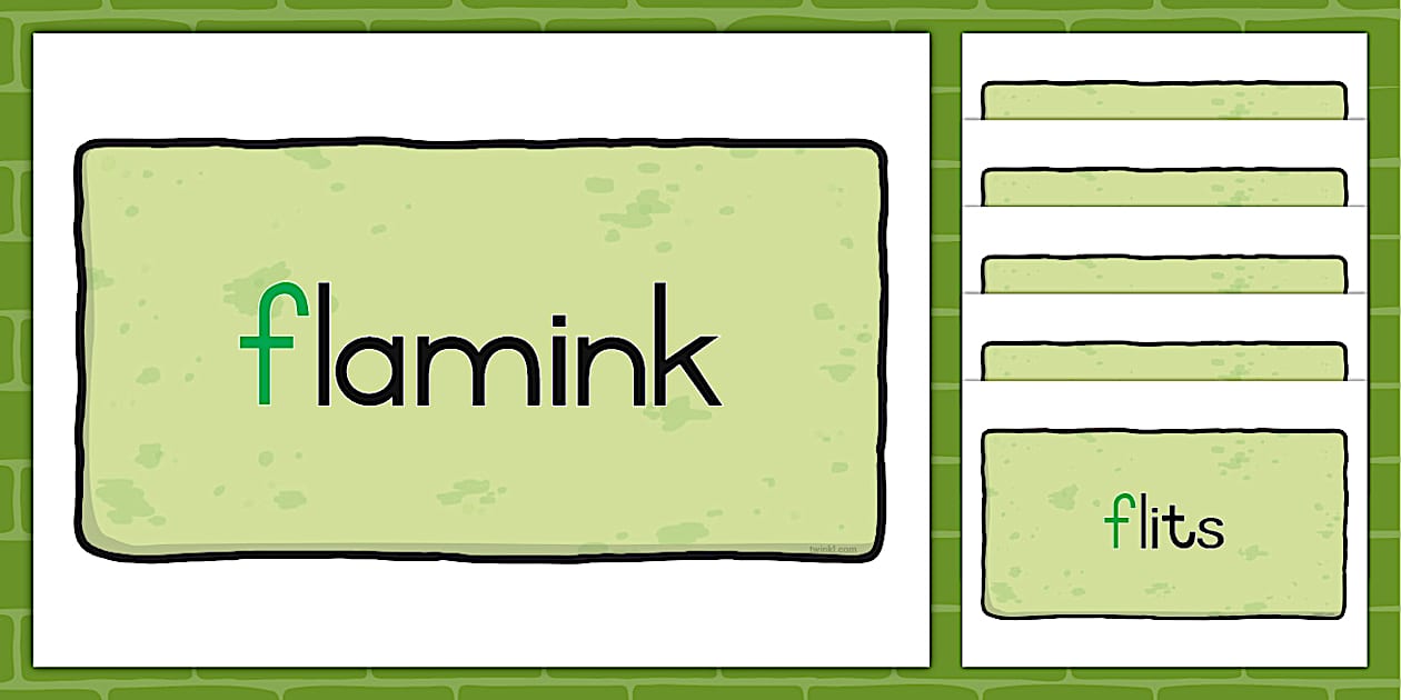 Graad 3 Klanke - Woorde met v/f Woordmuurkaarte - Twinkl