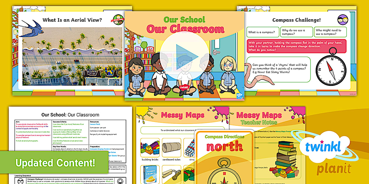 Geography: Our School: Our Classroom Year 1 Lesson Pack 2
