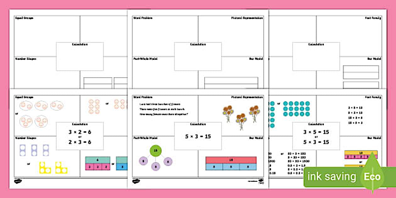 👉 Maths Connections Mats for Multiplication and Division