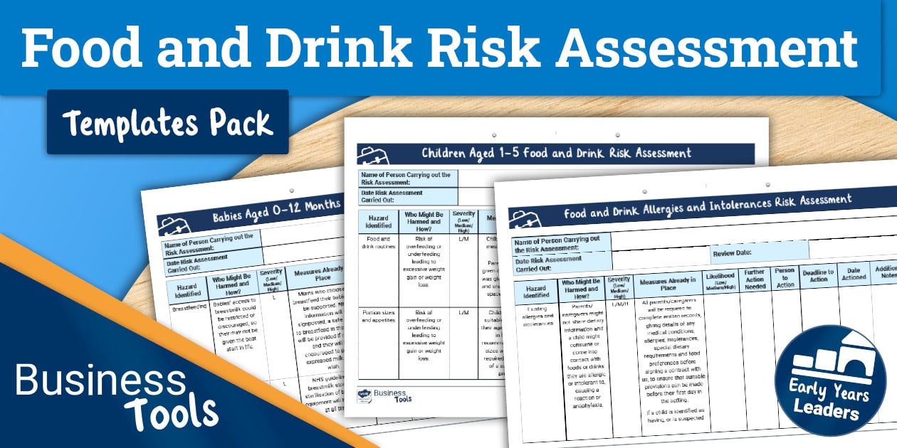 Food and Drink Risk Assessment Templates Pack